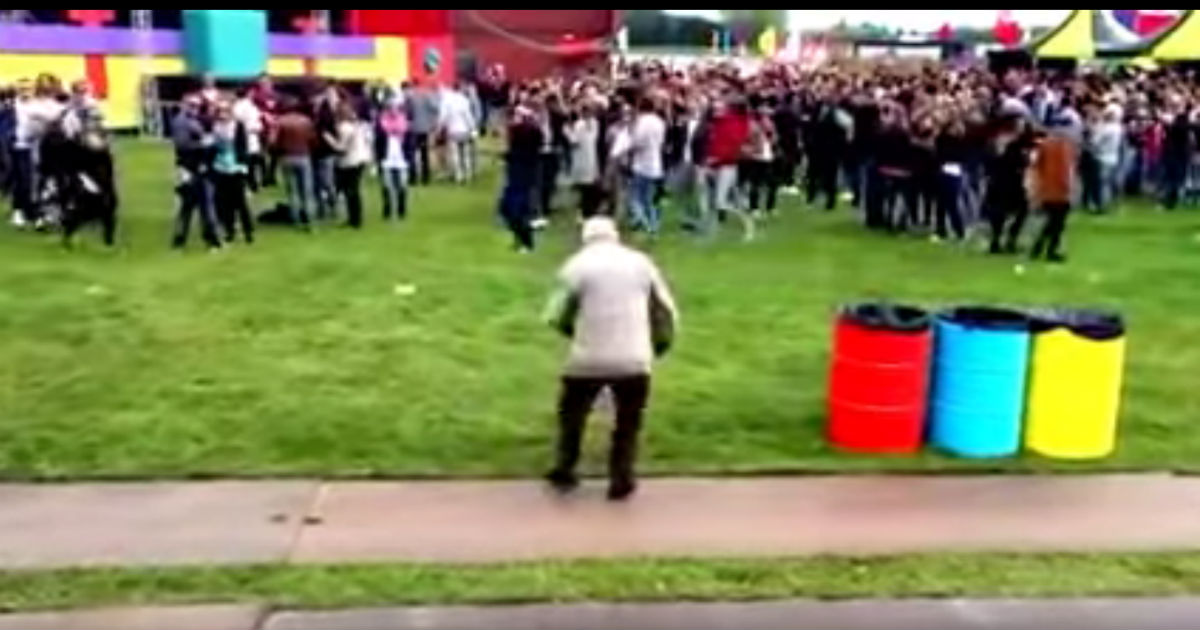 Grandpa Dancing At Festival