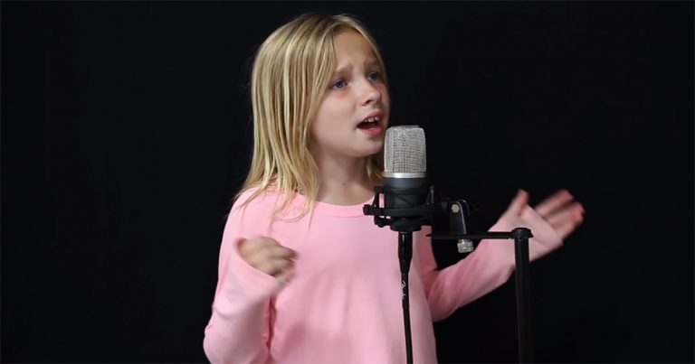 Little Girl Sings A Powerful Original Song For The World To Hear