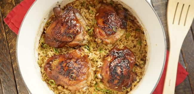 Easy And Delicious One-Pot Honey Soy Chicken & Rice Bake Recipe You ...
