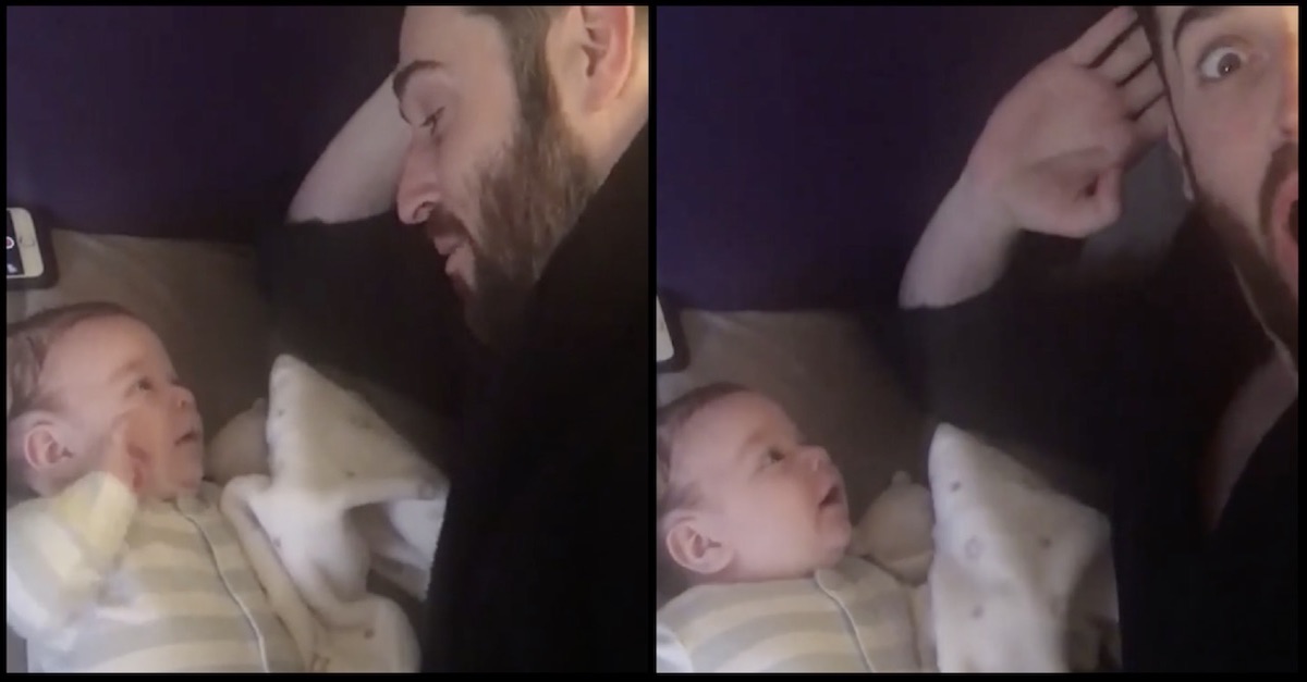 Dad Says “Hello” To His 12-Week-Old Baby And Is Sunned When His ...