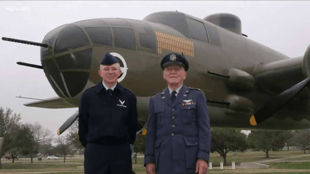101-Year-Old Vet Honored to Commission his Grandson on ‘Best Day of his ...